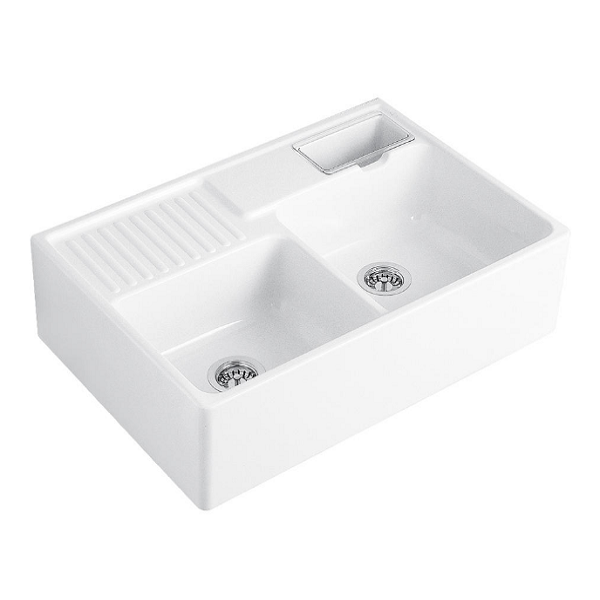 Butler 895 Double Sink - Sea of White