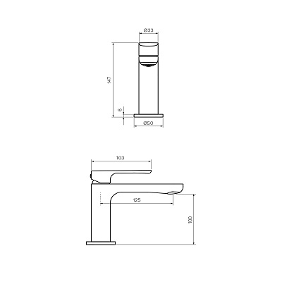 Basin Mixers Category - Sea of White