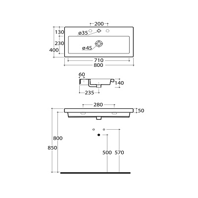 Inset Basins Category - Sea of White