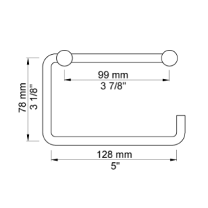 Vola Toilet Roll Holder without Back Plate - Sea of White