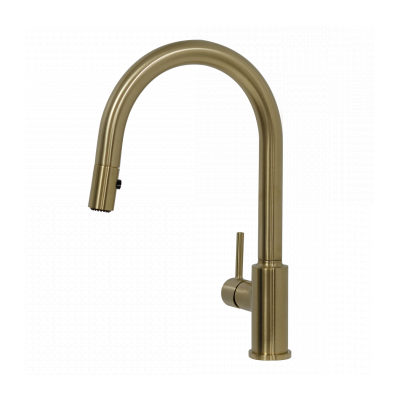 Vita Kitchen Mixer Brushed Gold - Sea of White