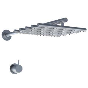 Vola Wall Mounted Shower Head & Build-In Mixer - Sea of White